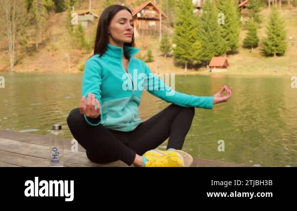 Yoga Woman Hands. Lotus Position. Candles and fingers mudra. Symbol of ...