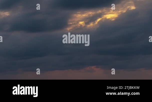 sunset or sunrise landscape Amazing light of nature cloudscape sky and Clouds moving away ...