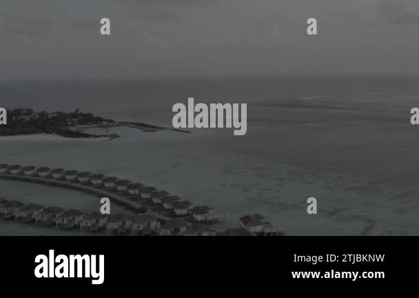 Beautiful views of the Maldives from a drone. Aerial photography of ...