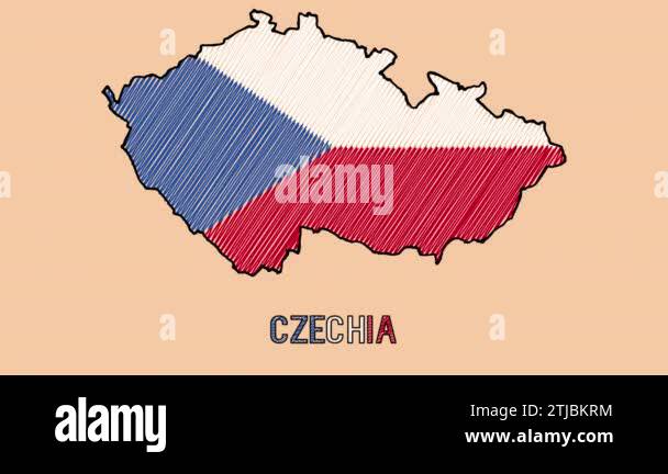 Czech republic hand drawn map Stock Videos & Footage - HD and 4K Video ...