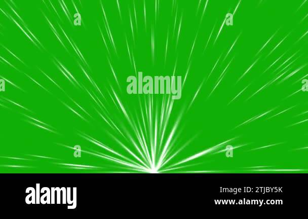 Light rays stream motion graphics with green screen background Stock ...