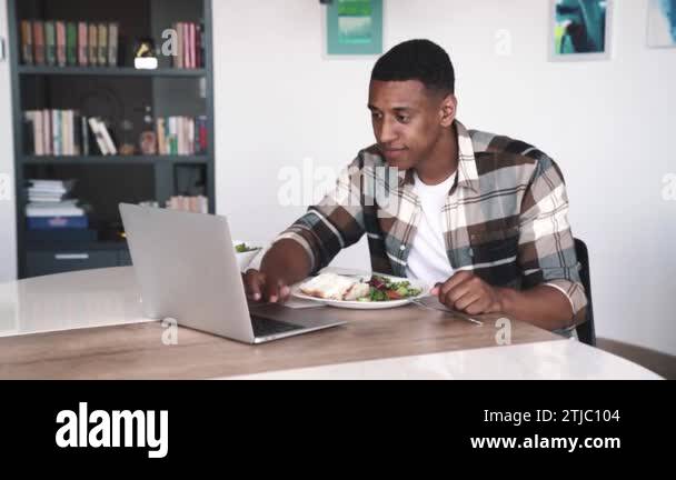 African man eating breakfast Stock Videos & Footage - HD and 4K Video ...