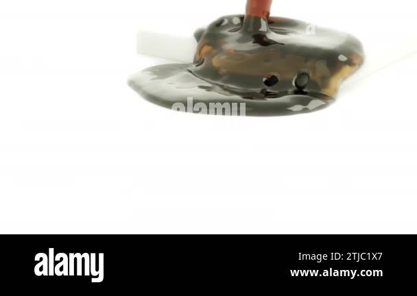 CG fluid animation on a white background Stock Video Footage - Alamy