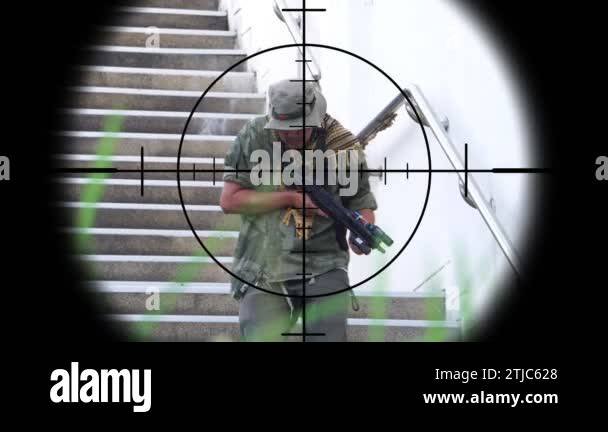 Special police was being assassinated and shot dead through the lens of ...