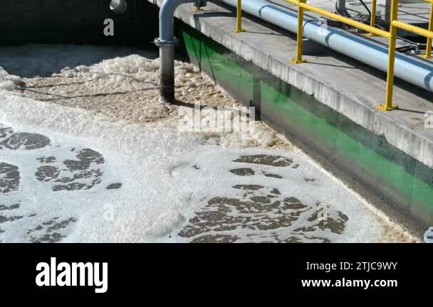 Sludge in a sewage treatment plant Stock Videos & Footage - HD and 4K ...