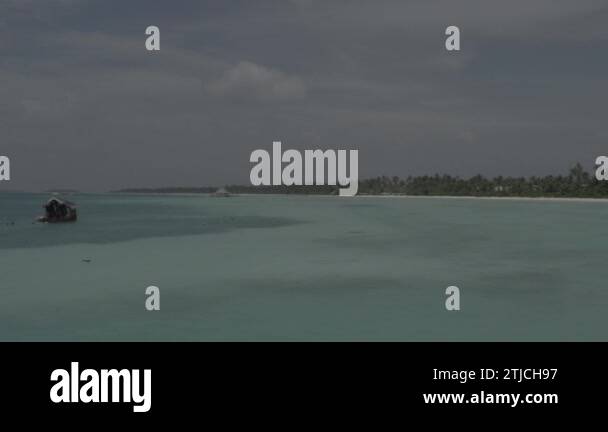 Beautiful views of the Maldives from a drone. Aerial photography of ...