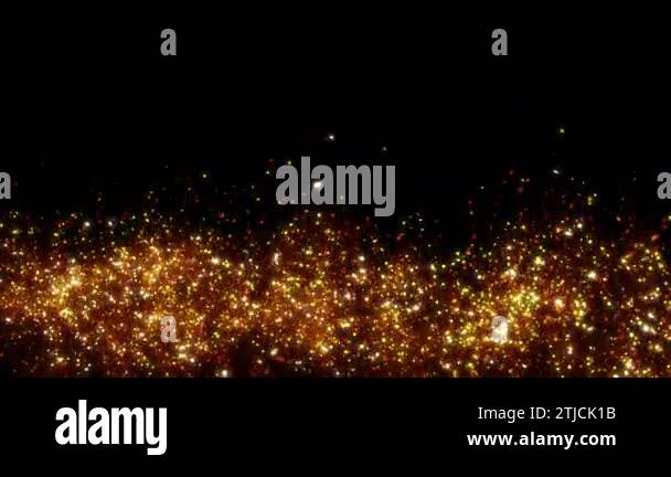 Seamless looping glitter particles with copy space. 4K UHD animation ...