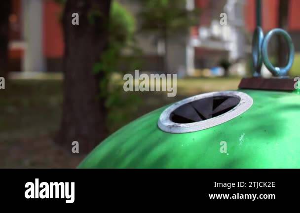 people throwing Rubbish trash for recycling on trash bin waste, sorting ...