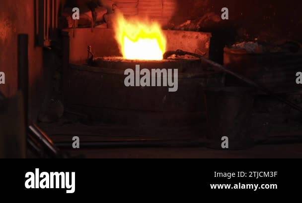 Pouring molten iron into castings Stock Videos & Footage - HD and 4K ...