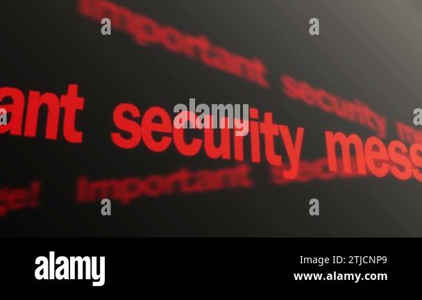 Security message Stock Videos & Footage - HD and 4K Video Clips - Alamy