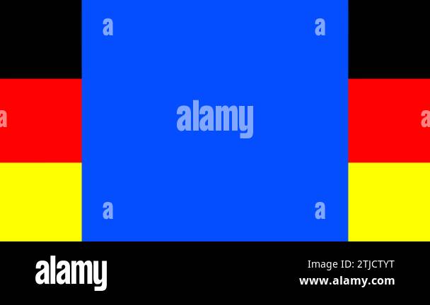 Germany Flag Colors. 2D Animated transition in horizontally on both ...