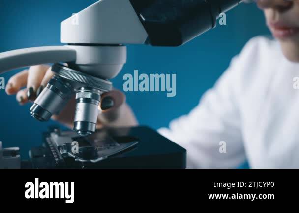 Woman performing DNA test results to develop vaccine from human disease ...