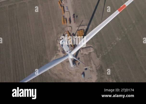 Wind turbine blade installation Stock Videos & Footage - HD and 4K ...