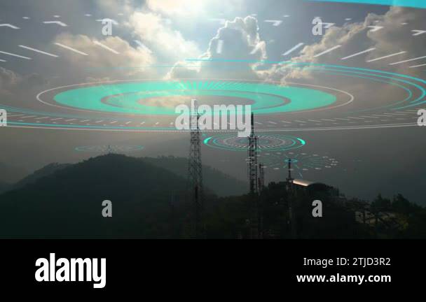 Radio signal from the cellular antenna spreads in all directions ...