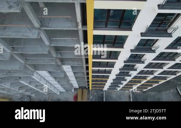 Construction monolithic residential building Stock Videos & Footage ...