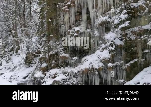 Winter waterfall frozen icicles Stock Videos & Footage - HD and 4K ...