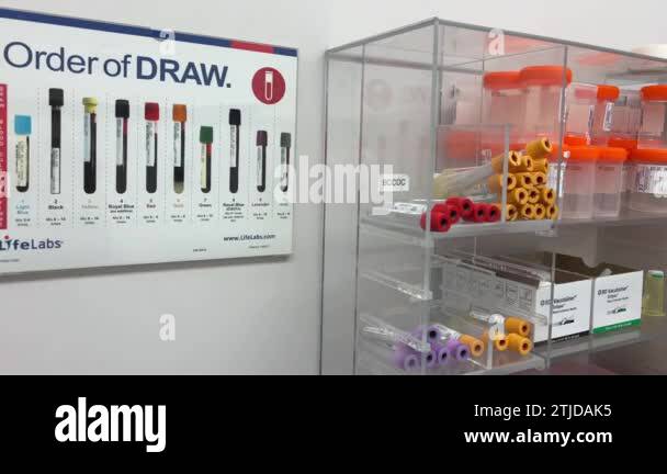 LifeLabs Laboratory for blood tests of urine and feces office entrance ...