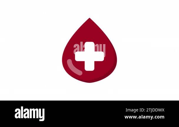 Blood, Hospital animated icon on transparent background Stock Video ...