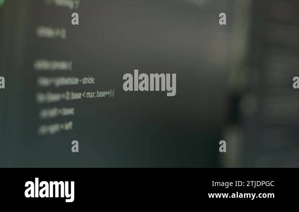 Coding Information And Html Script Test On Computer Developing New App With Firewall Security