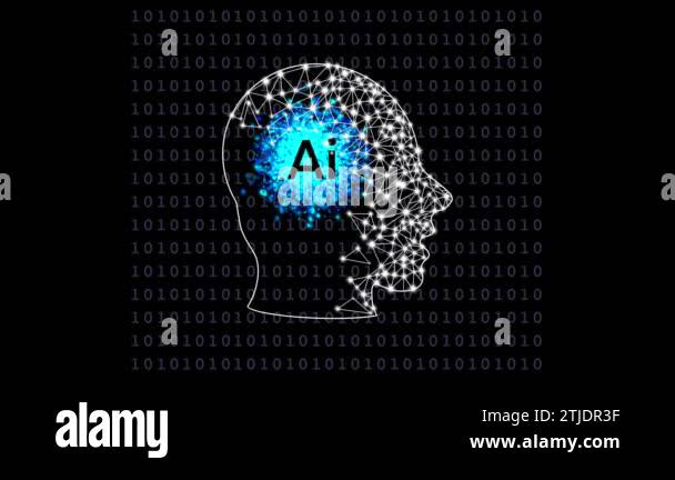The AI brain and the biological brain, Artificial Intelligence brain ...