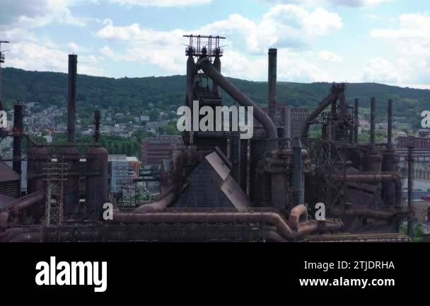 This is the old Bethlehem Steel manufacturing plant in Bethlehem, PA ...