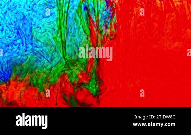 Amazing The colorful mass gradually dissolved into the water.watercolor ...