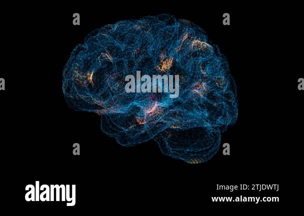 3D Brain Scan. Brain Scanning Interface. HUD Brain analyze. Medical ...