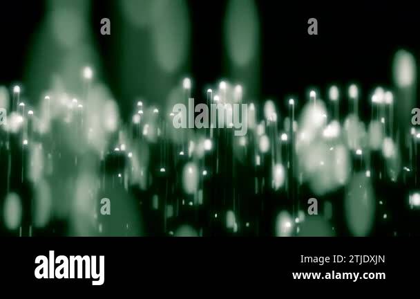 Fiber optic cables spread out across the frame. Abstract 4K UHD ...
