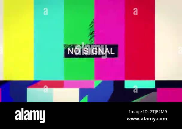 Television screen error. SMPTE color bars technical problems.Color Bars ...