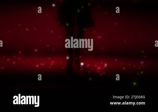 Highly realistic animation of a CGI womans silhouette performing a ...