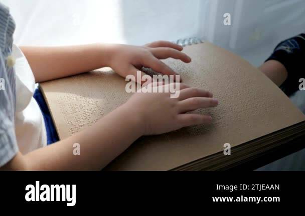 Blind child reading braille Stock Videos & Footage - HD and 4K Video ...
