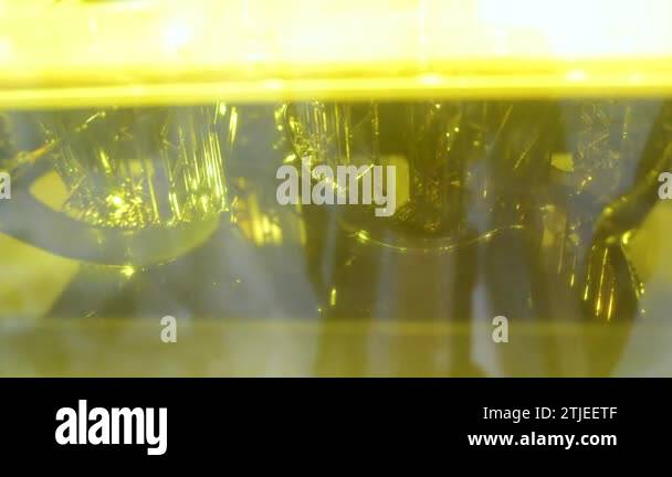 Stereolithography 3d printer. Working process 3d printer from ...