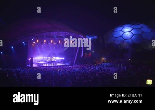 People Watching Live Concert Of Eden Sessions At Geodesic Biome Domes ...