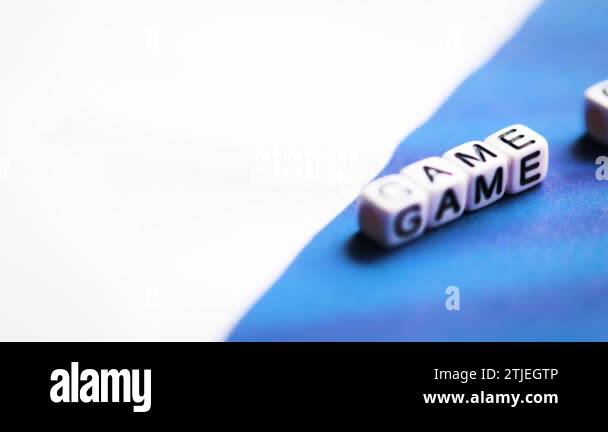 Sliding from left to right over the text game over placed on the ...