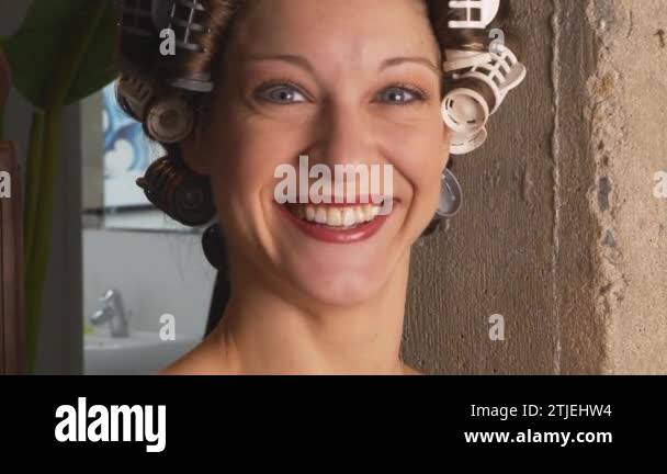 Curlers in her Stock Videos & Footage - HD and 4K Video Clips - Alamy
