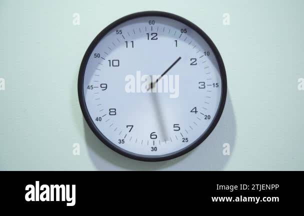 Fast blur of clockwise the beginning of time 12.00 am to 12pm run fast ...