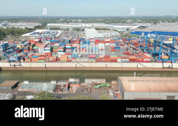 Intermodal Container Terminal Logport, Duisburg. The container terminal ...