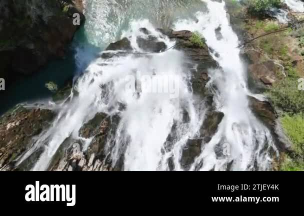 Witness the edge of wonder with an aerial view of the magnificent ...