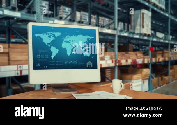 Warehouse management deft software in computer for real time monitoring ...