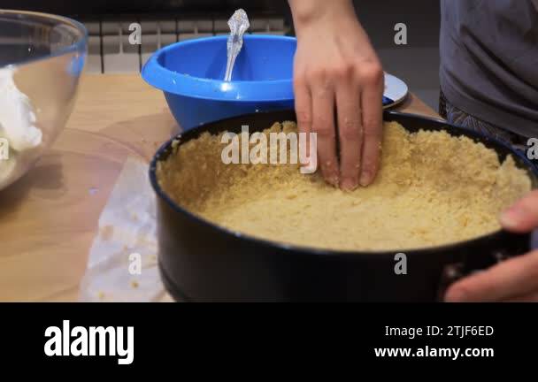 Woman Make Cheesecake Stock Video Footage - Alamy