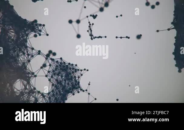 Highly realistic animation of molecular behavior. 4K UHD Stock Video ...