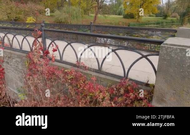 Decorative arched stone footbridge railing Stock Videos & Footage - HD ...