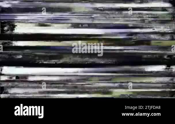 VHS Glitches Analog Abstract Digital Animation. Old TV. Glitch Error ...