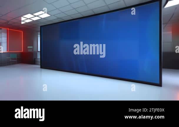 Dynamic Virtual News Studio Green Screen Loop for Engrossing ...
