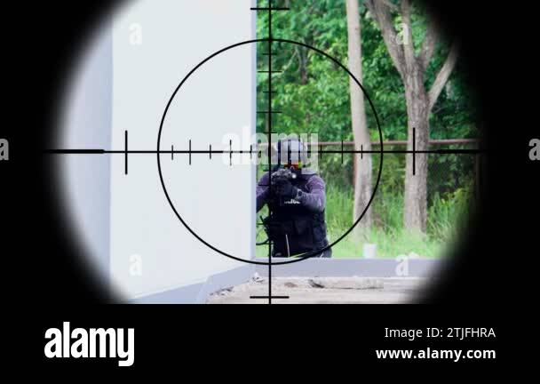 Special police was being assassinated and shot dead through the lens of ...