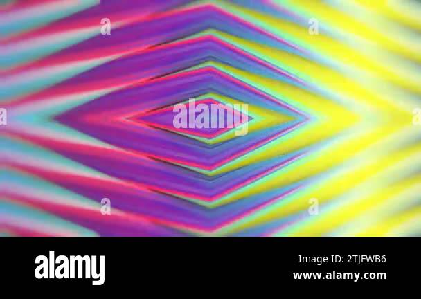 Symmetrical trendy geometric pattern with moving multi colored texture ...