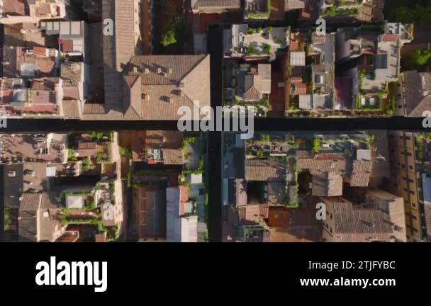 Amazing aerial slide and pan footage of Piazza Venezia square ...