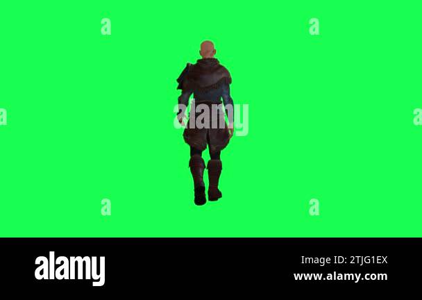 3d people in chroma key background isolated Male actor in medieval ...