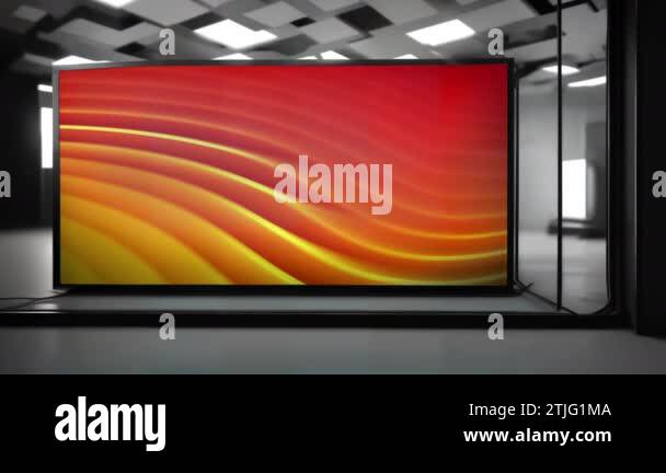 Immersive Virtual TV Studio Background Loop for Seamless Presentations ...