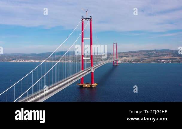 new bridge connecting two continents 1915 canakkale bridge (dardanelles ...